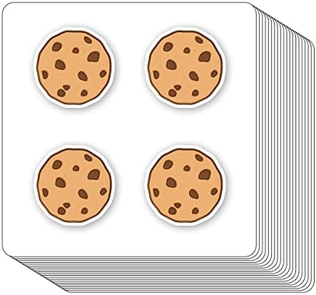 Amazon.com: Chocolate Chip Cookie Stickers 1in for Scrapbooking Arts ...