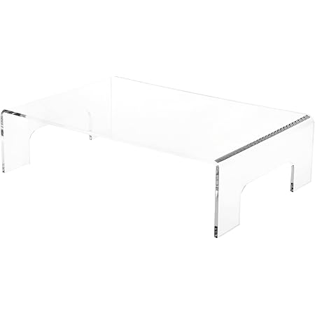 Amazon.com: Plymor Clear Acrylic Display Riser with Tray Handles, 4" H ...