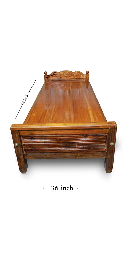 Maharaja Style Wooden King Size Double Bed Cot