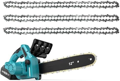 3 Pack 12 inch Chainsaw Chain for 12 Inch (30cm) Bar 45 Drive Links, 3 ...