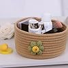 Amazon.com: A Set of Three Large Covered Storage Baskets, Handmade ...