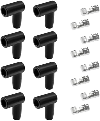 Amazon.com: Fkewp 8 PCS Spark Plug Boot Terminal Kit, 90 Degree Spark ...