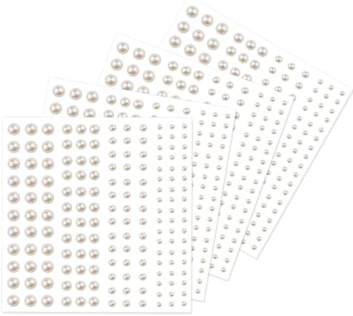 HXMJIED 660 Pcs Stick on Pearls, Self Adhesive Back Pearl Stickers ...