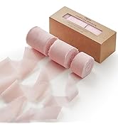 Amazon.com: Pink Chiffon Ribbon for Gift Wrapping - Keypan Silk Satin ...