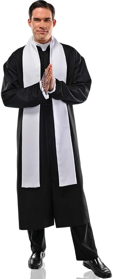 Amazon.com: Classic Father Priest Costume Set - Adult Plus Size (48-52 ...