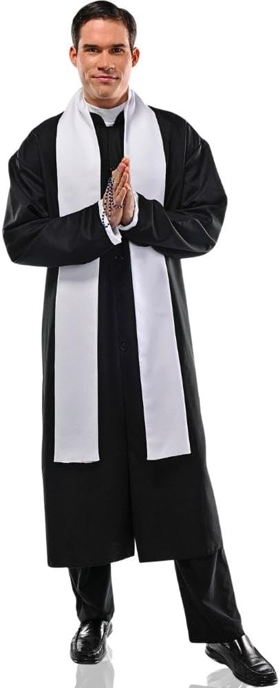 Amazon.com: Classic Father Priest Costume Set - Adult Plus Size (48-52 ...