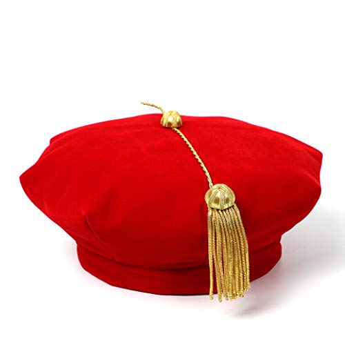 Snapklik.com : FtyFty Graduation Doctoral Tam Red Velvet 8 Sided