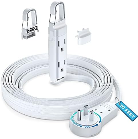 Amazon.com: Maximm 360° Rotating Flat Plug Extension Cord with a ...
