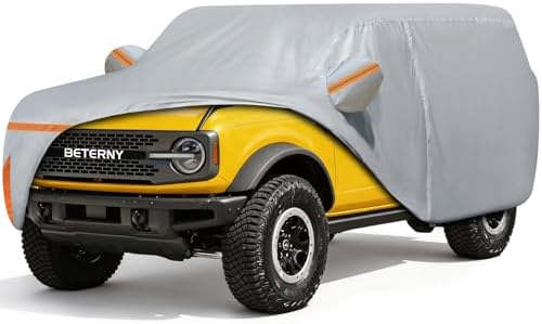 Amazon.com: Car Cover for 2021-2025 Bronco 4 Door, Waterproof Custom ...