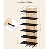 Amazon.com: MoKo Sunglass Organizer Storage Rack, 6 Tiers Rustic Wood ...