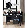 Amazon.com: Catrimown Computer Desk with Drawers and Hutch, Vintage ...
