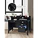 Amazon.com: Catrimown Computer Desk with Drawers and Hutch, Vintage ...