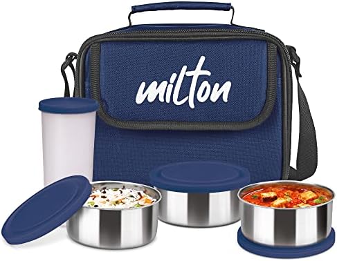 MILTON 5-Piece Lunch Box Set with Insulated Bag - Includes 3 Stainless ...