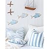 Amazon.com: Putuo Decor 3 Pcs Wooden Fish Wall Decor Beach Nautical ...