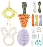 Amazon.com: INFUNLY 3 Set DIY Macrame Keychain Kits Angel Macrame ...