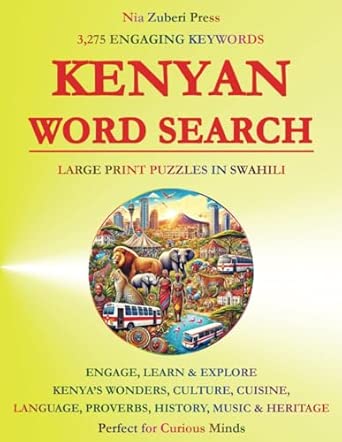 KENYAN WORD SEARCH: Large Print Puzzles in Swahili – Engage, Learn ...