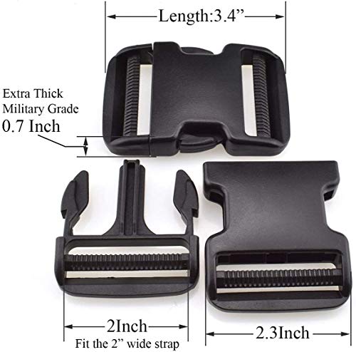 Snapklik.com : ONE WVW PIN Dual Adjustable Quick Side Release Buckles
