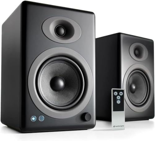 Amazon.com: Audioengine A5+ Wireless Bluetooth Bookshelf Speakers ...