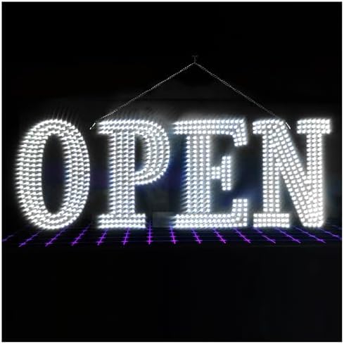 Amazon.com : 48"x17" Extra Large LED Open Signs for Business, Unique ...