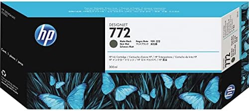 Amazon.com: HP 772 300ml Matte Black Designjet Ink Cartridge in Retail ...