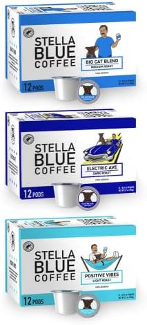 Amazon.com: STELLA BLUE Sampler | 3 Pack Single Serve Coffee Pods (12 ...