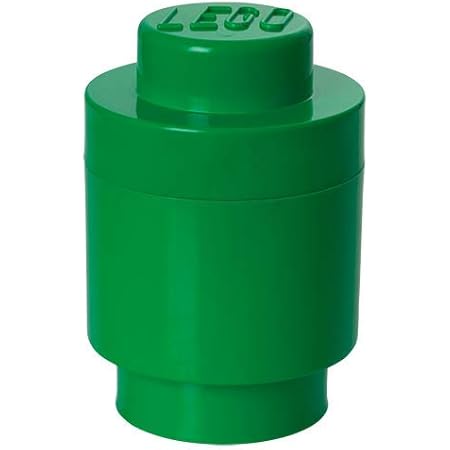 Amazon.com: LEGO Storage Box Brick 1 Round Dark Green : Toys & Games