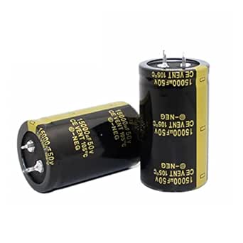 Condensadores 2PCS 100v 15000UF Condensador electrolítico de aluminio, 50v 63v 80v Amplificador ...