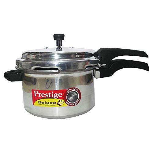 Prestige Deluxe Plus Aluminum Pressure Cooker, 5 Liter - Want It All