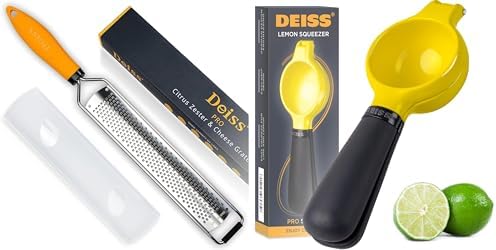 Amazon.com: Deiss PRO Lemon Zester & Heavy Duty Cheese Grater ...