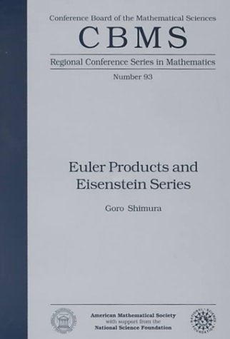 Amazon | Euler Products and Eisenstein Series (Cbms Regional Conference ...
