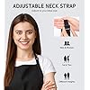 Syntus 2 Pack Adjustable Bib Apron Waterdrop Resistant with 2 Pockets ...