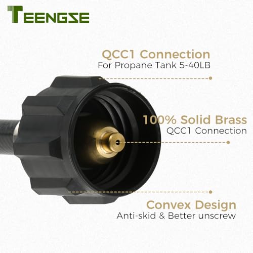 Snapklik.com : Y Shape Propane Splitter Hose Converter Adapter, QCC/POL ...