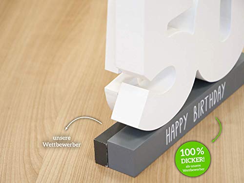 Huckleberry Home® Gästebuch Geburtstag aus Holz - Gästebuch für den ...