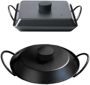 Amazon.co.jp: 鍋 Tetsu Kakunabe set Tetsu Nabe set ダブルセット 鉄鍋 鉄 なべ セット 蓋 ふた 調理器具 キッチン用品 鉄製 アウトドア ...