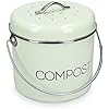 Navaris Poubelle à Compost 5L - Bac à Compost de Cuisine en Acier ...