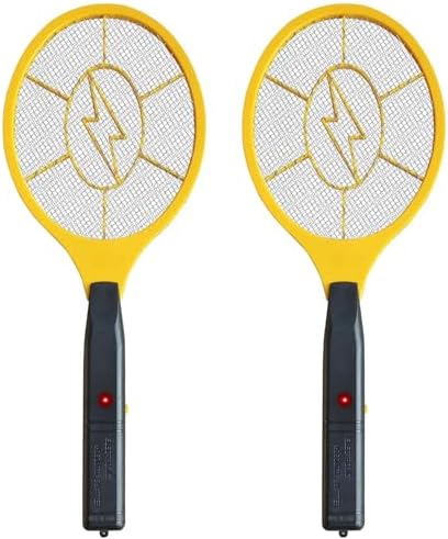 2 Pack Electric Fly Swatter, Handheld Bug Zapper Racket for Outdoor ...