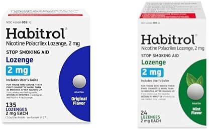 Amazon.com: Habitrol Nicotine Lozenge Mint 2mg 24ct and Original 2mg ...