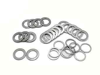 50x Passscheiben 2,5x6x0,1 mm DIN988 Edelstahl 304 Zehntelscheibe ...