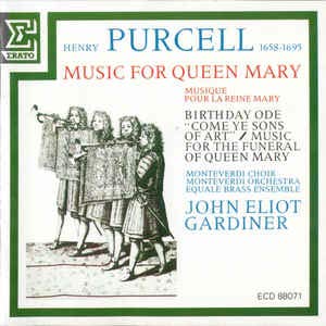 Lott, Brett, Gardiner - Purcell:Funeral Music for Queen Mary - Amazon ...