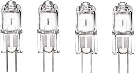 4 x G4 12V AC 20W HALOGEN LONG LIFE LIGHT CAPSULE BULB JC TYPE LIGHTS ...