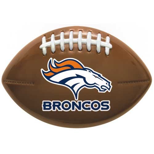 Buy NFL Denver Broncos Football Magnetic Snack Clip & Memo Holder ...