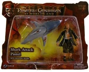 Amazon.com: Shark Attack Pintel with Snapping Shark Action Figure ...