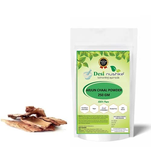 Desi Nushke Organic Arjun Ki Chal Powder |250 GM | Arjuna Tree Bark ...