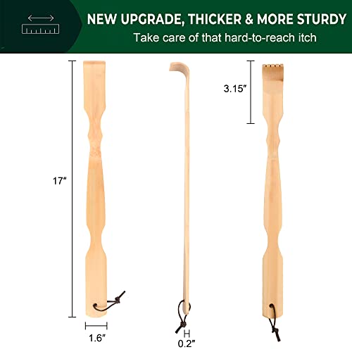 Snapklik.com : Wooden Bamboo Back Scratcher For Women&Men, Polished ...
