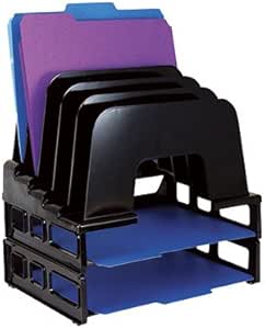 Amazon.com : X-Large Step Sorter with 2 Desk Trays, Letter Size, Black ...