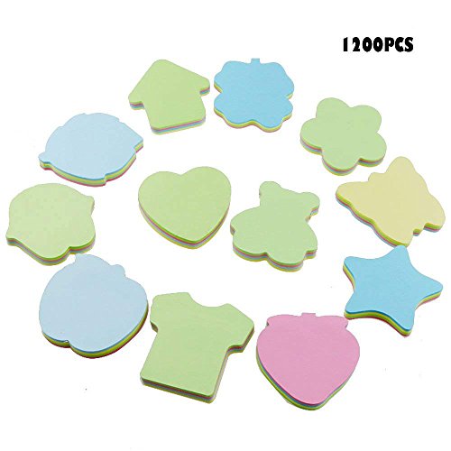 Buy Acmer 12 Different Shapes of Colorful Sticky Notes, Bundle Pack ...