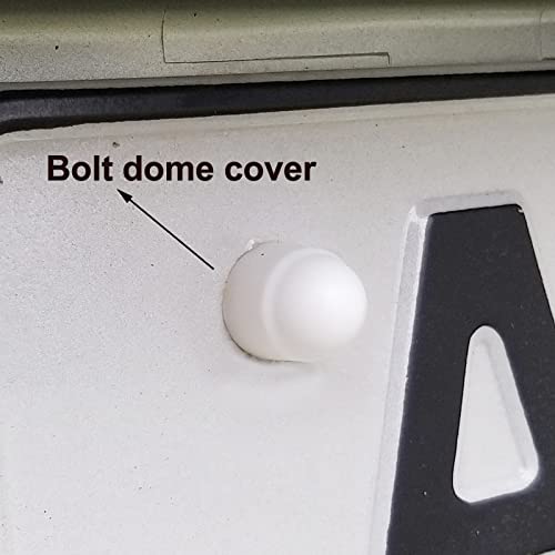 50 Pcs Hex Nut Cover, M16*24 * 27 White Bolt Dome Caps Covers, 24 mm ...