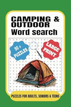 Camping & Outdoor Word Search Puzzle Book: Adventure Awaits: Fun Word ...