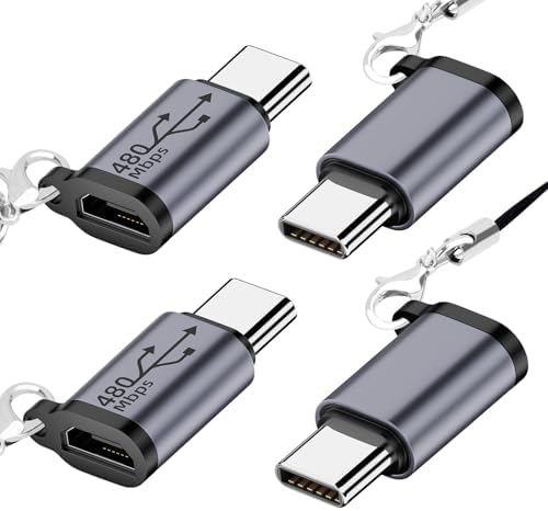 Amazon.com: Seminer Micro USB to USB C Adapter (4 Pack), Type-C Male to ...