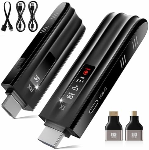 Amazon.com: Wireless HDMI Transmitter and Receiver 4K Decode, 165ft Range Plug & Play Portable ...